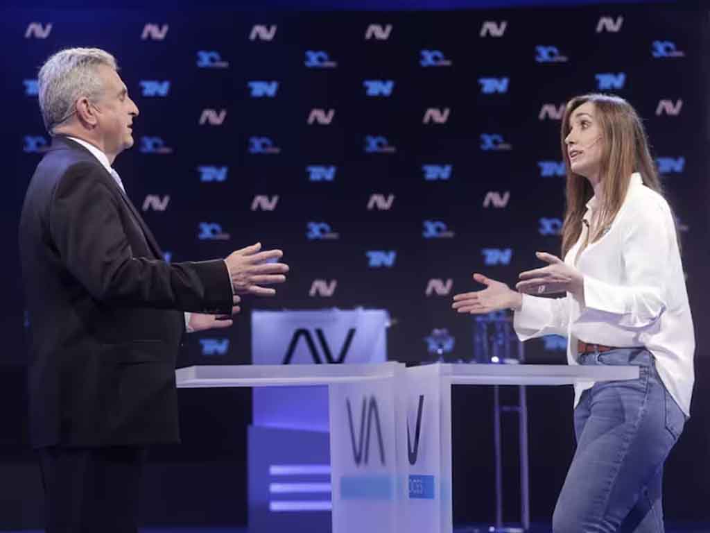 El debate entre Agustín Rossi y Victoria Villarruel tuvo fuertes cruces ...