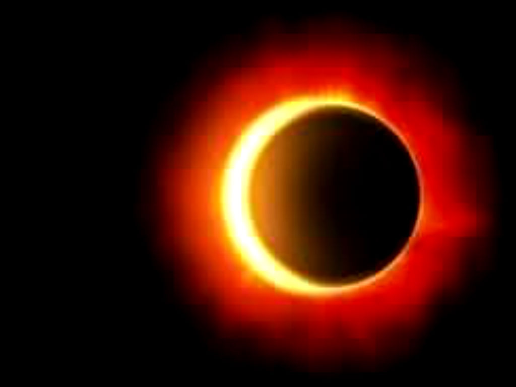 Espectacular imagen del eclipse en La Adela, que alcanzó su totalidad ...