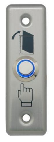 (EX-905) Cygnus Botón de EXIT metálico luminoso empotrable 86x28 - Dealtec